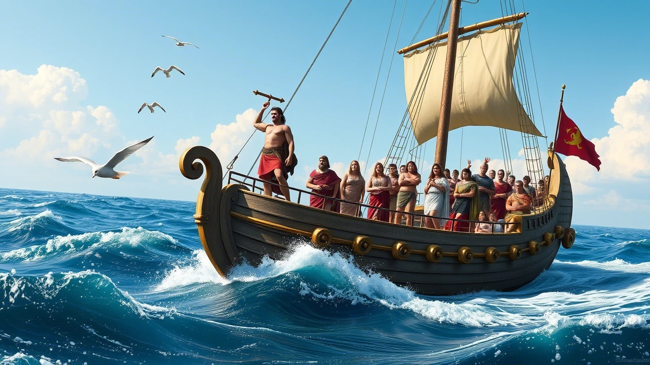 Jasón. Héroe Líder De Los Argonautas En La Mitología Griega