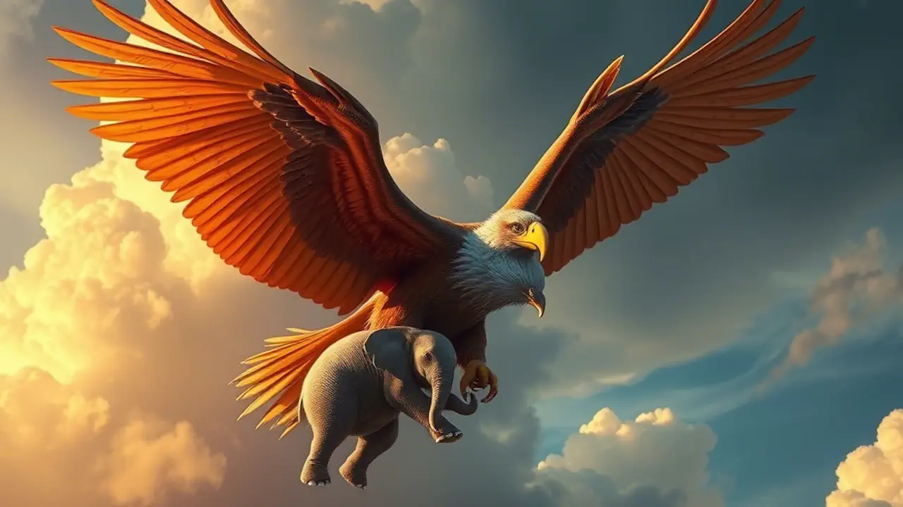 Roc: "Pájaro Mitológico Gigante" Que Se Alimenta De Elefantes Bebés